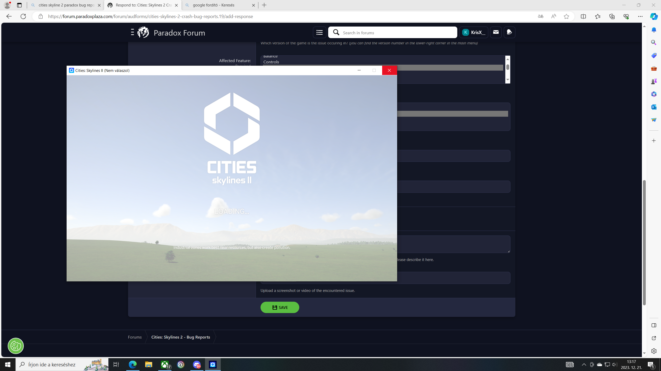 One specific map loading causes crash | Paradox Interactive Forums